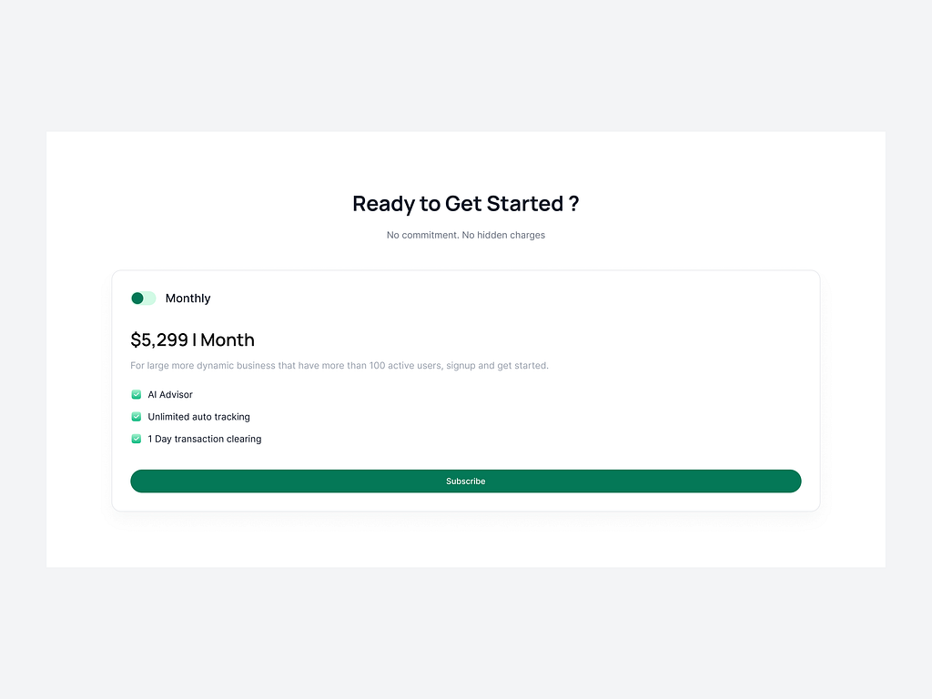 Single pricing plan by Pagedone on Dribbble