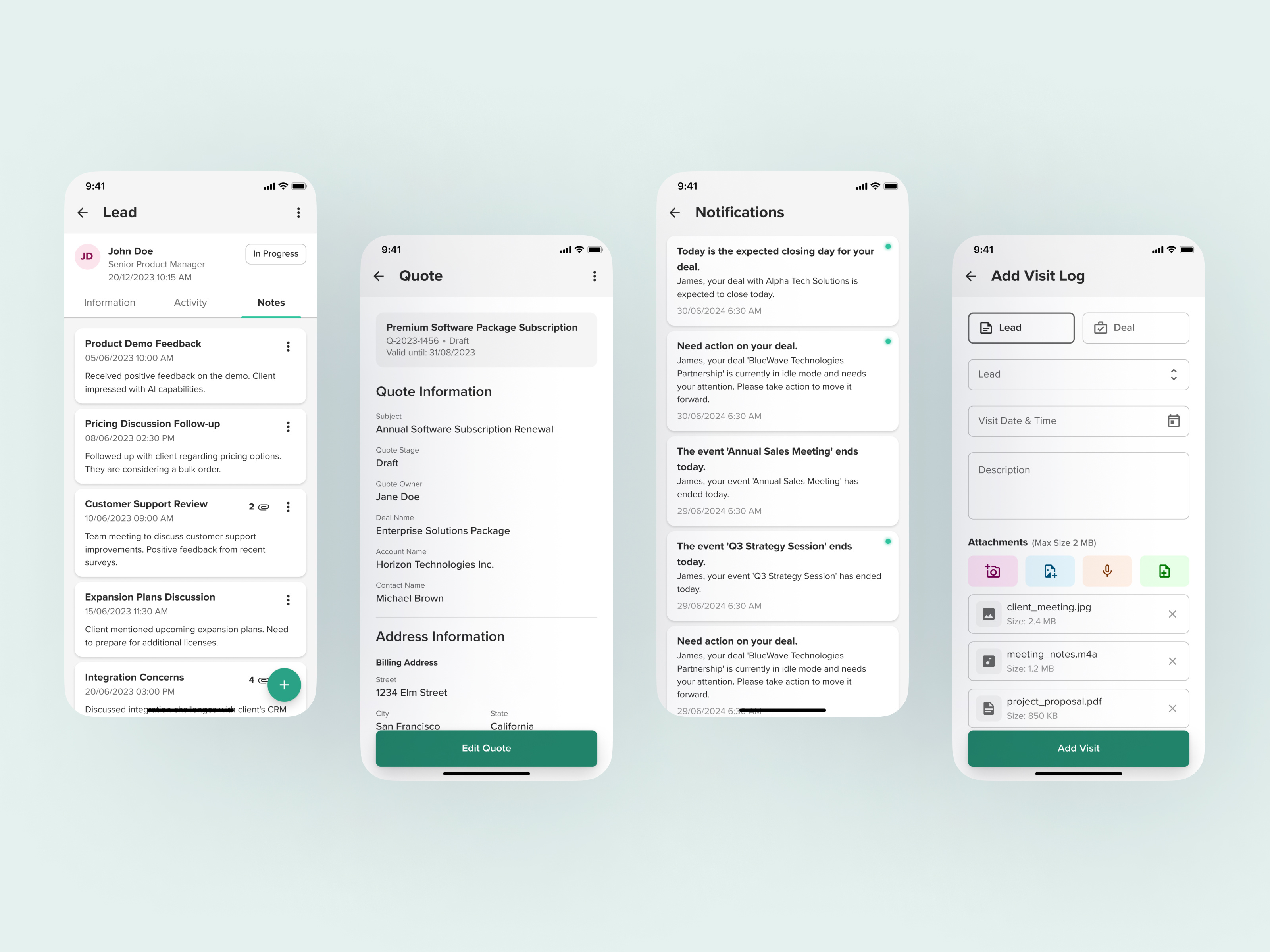 Connectly CRM: Your Mobile Hub for Leads & Deals by Akshat Mewada on Dribbble