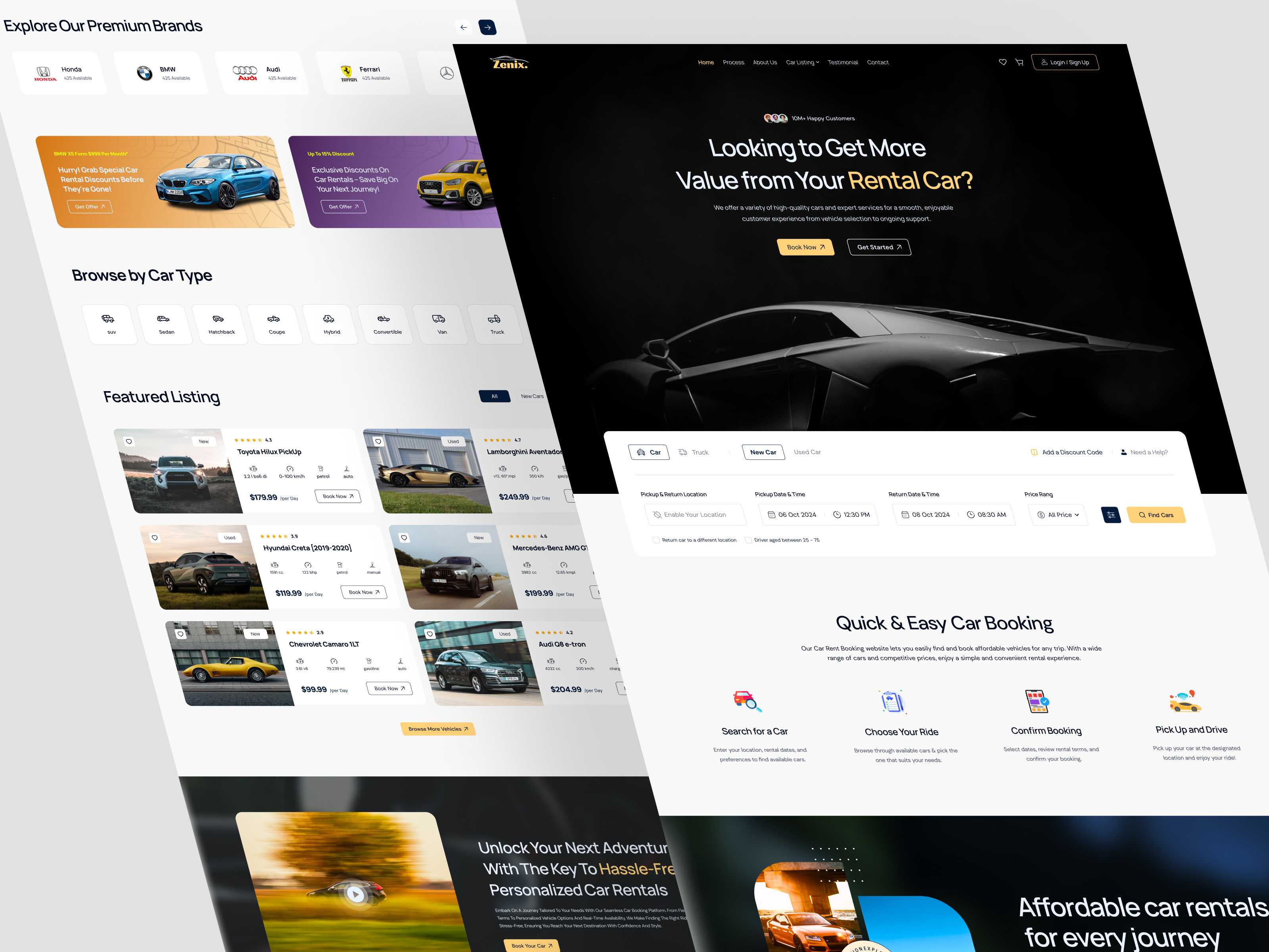 Car Shop & Car Rental Booking Website Design by Syed Abdul Muhit on ...