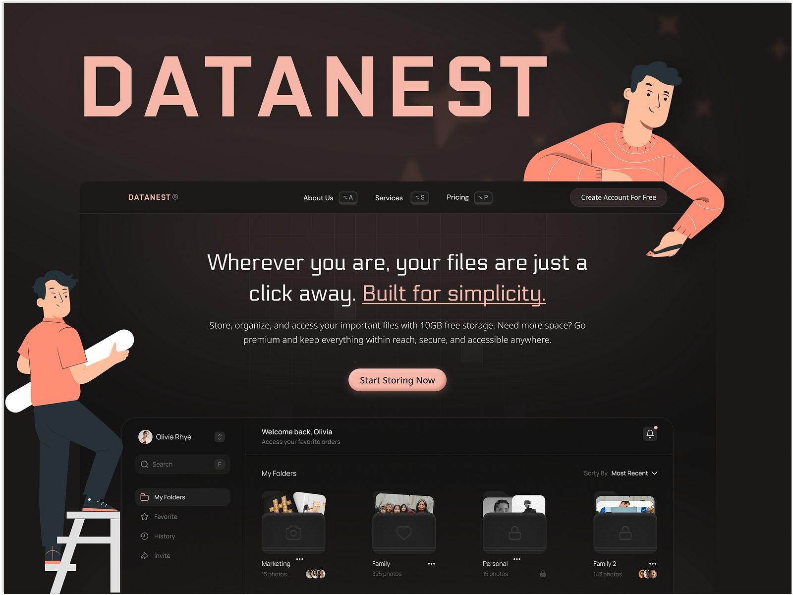DataNest 🚀 by Formics Design on Dribbble