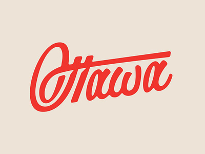 Ottawa lettering by Jessie Maisonneuve on Dribbble