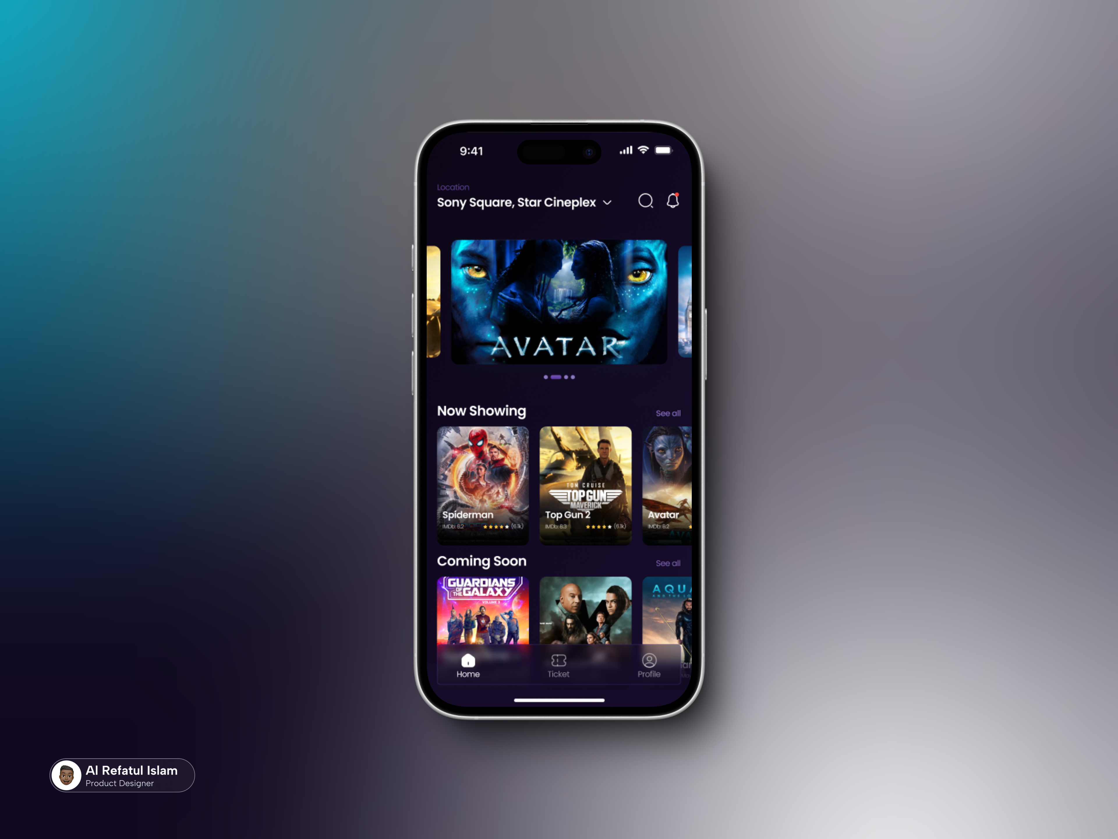Star Cineplex App Redesign by Al Refatul Islam on Dribbble