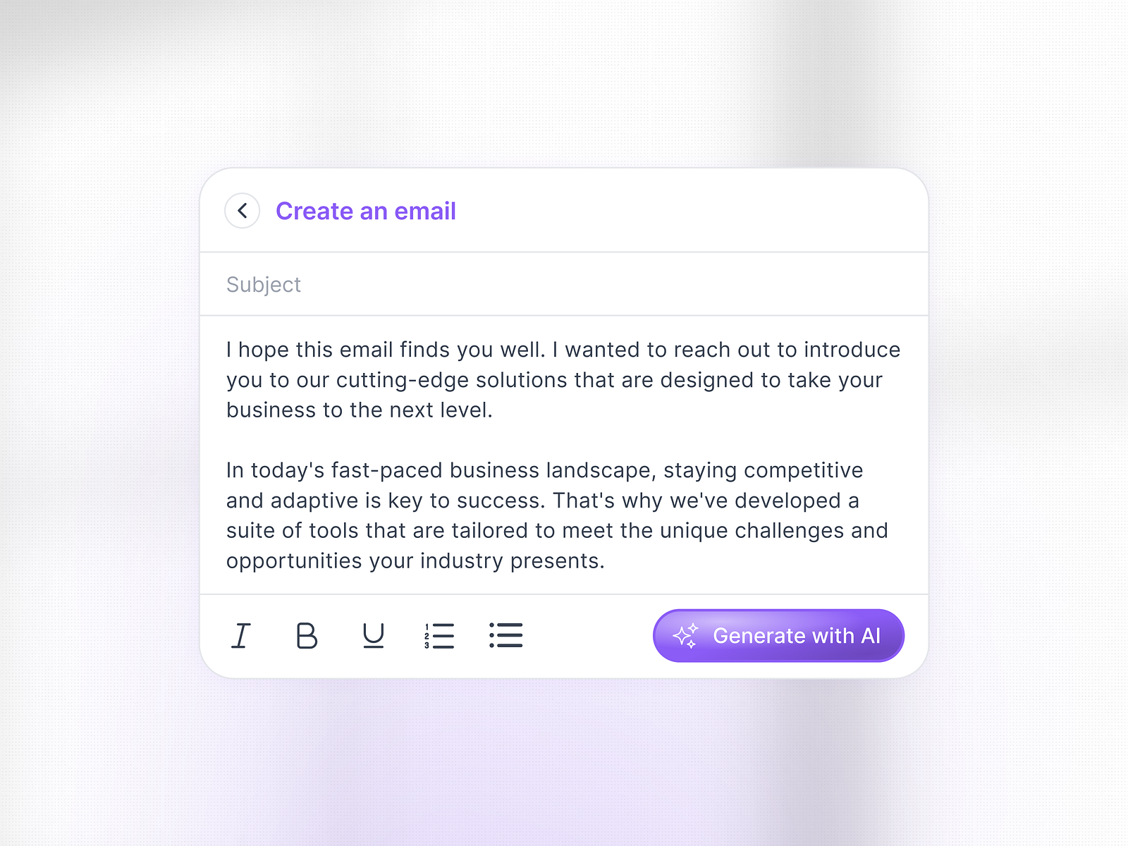 New message - Component by DevDock on Dribbble