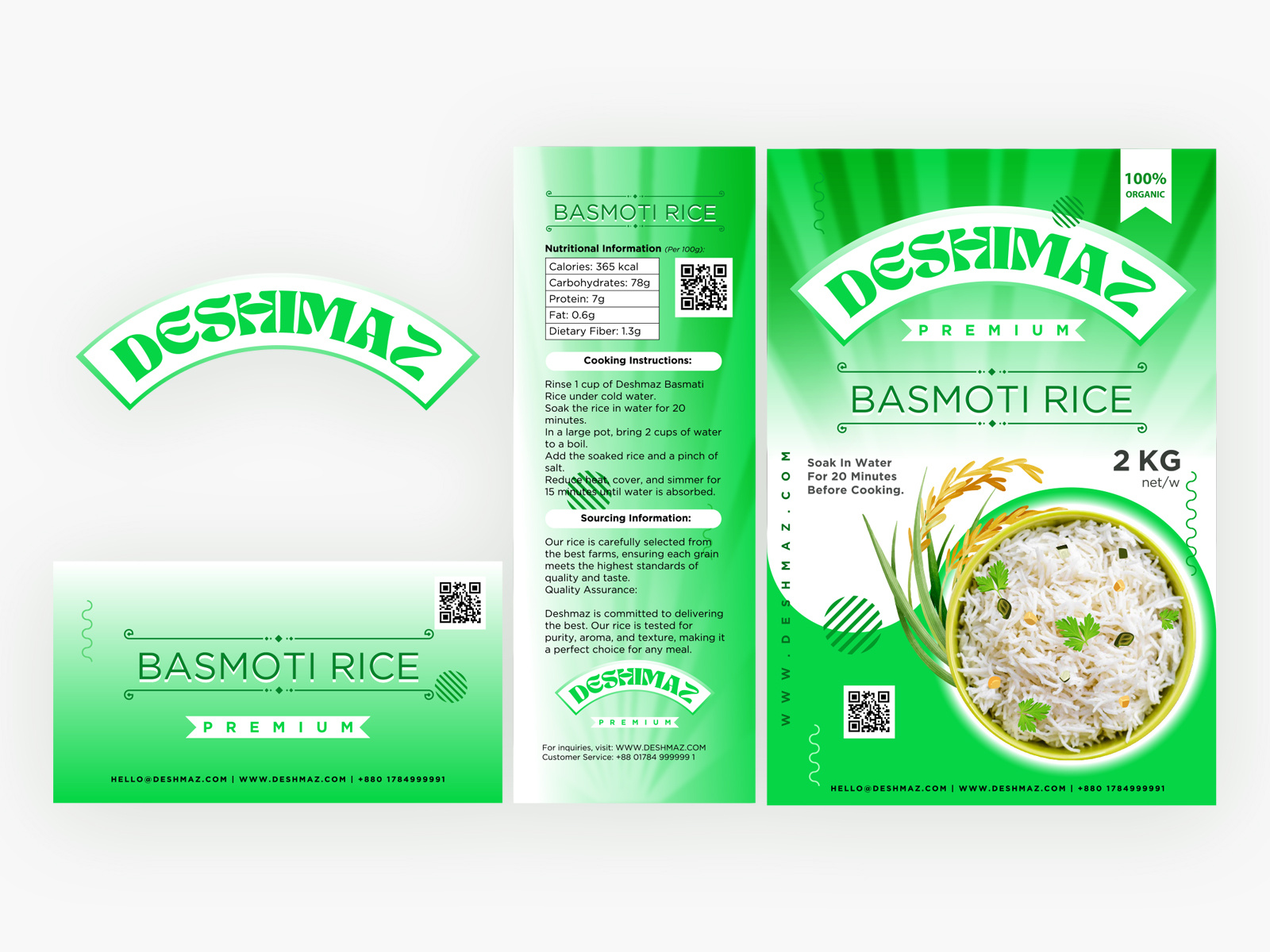Rice Packaging and Label Design by PixDez on Dribbble