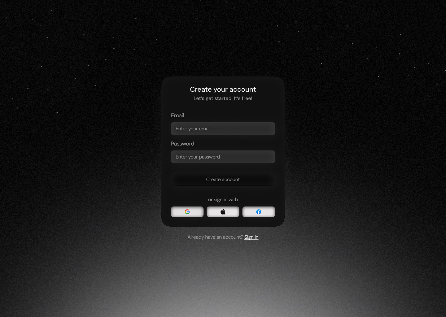 Signup form UI by Ibrahim Khan on Dribbble