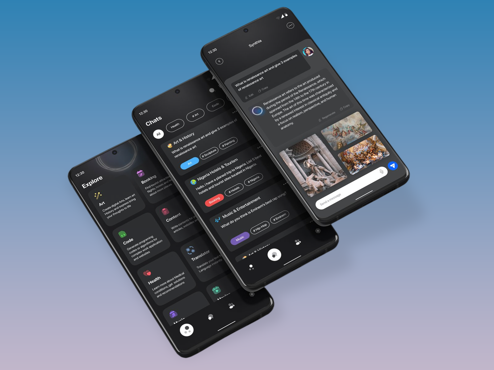 AI Conversational Chatbot App by Luchesse on Dribbble
