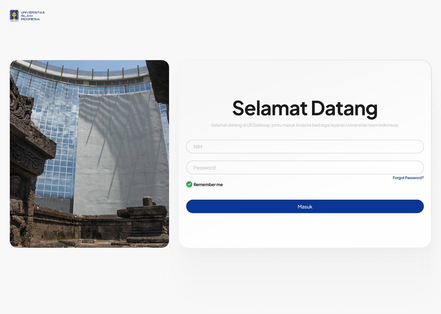 UII Gateway Redesign Concept by Prananda Putra on Dribbble