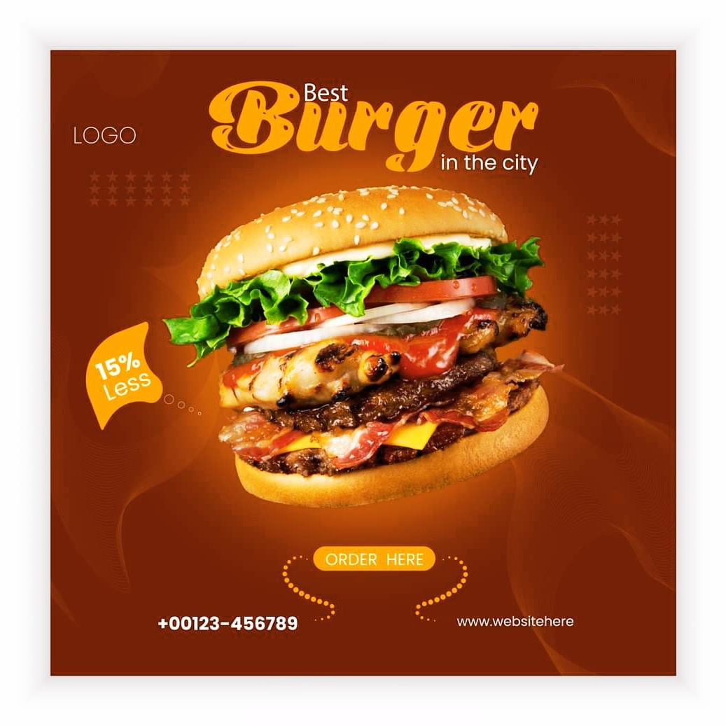 Food and social media post design by Nayab Kanwal on Dribbble