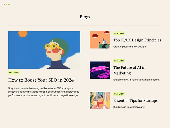 Browse thousands of Blog Section images for design inspiration | Dribbble