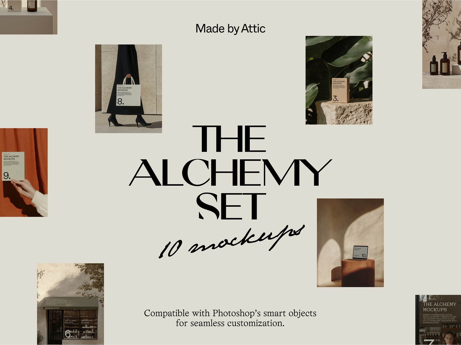 The Alchemy / 10 Mockup Set by Made by Attic on Dribbble