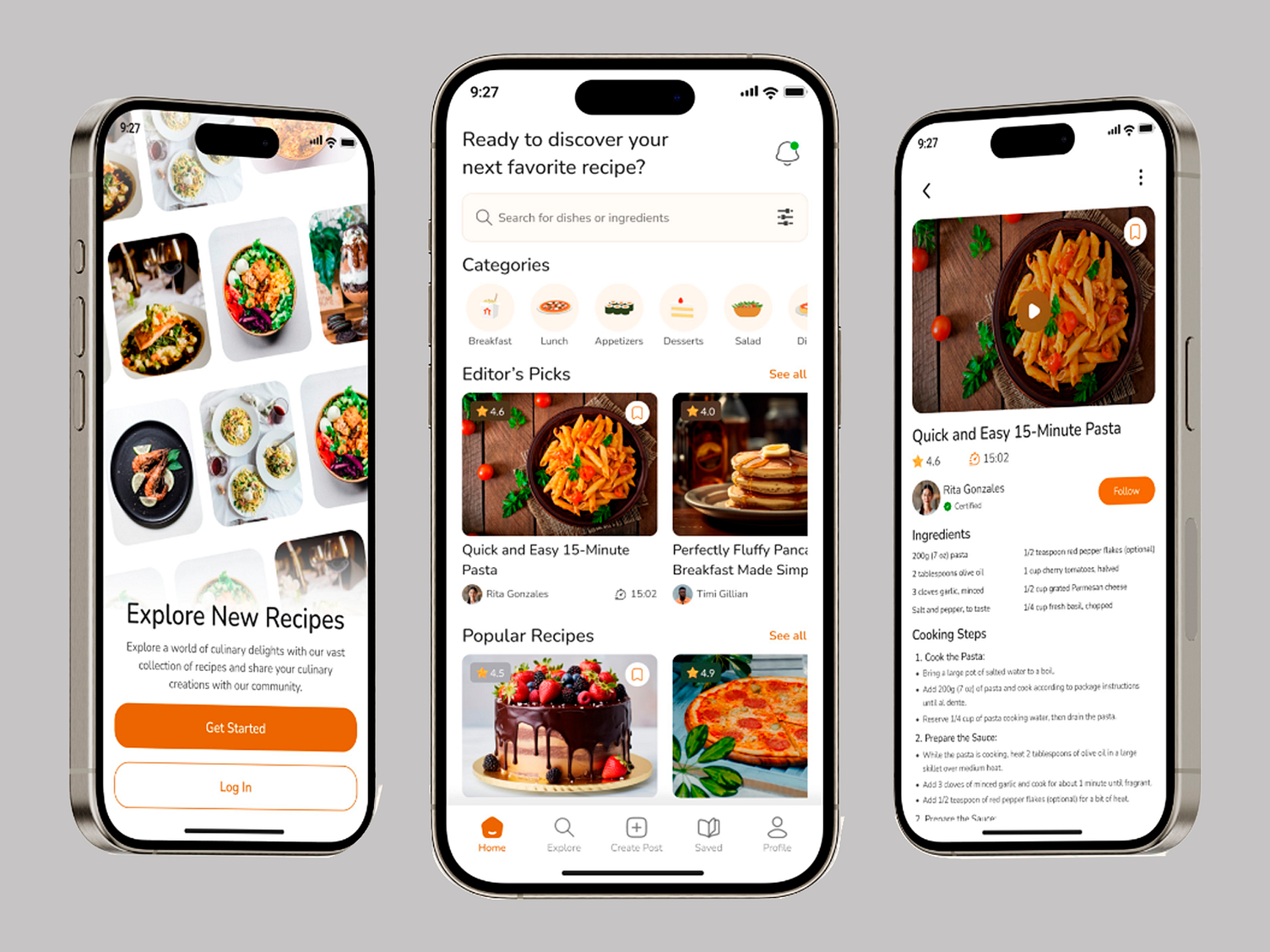 Food Mobile App Design by Emma Choe on Dribbble