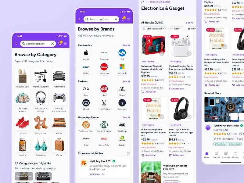 Product Card UI designs, themes, templates and downloadable graphic ...
