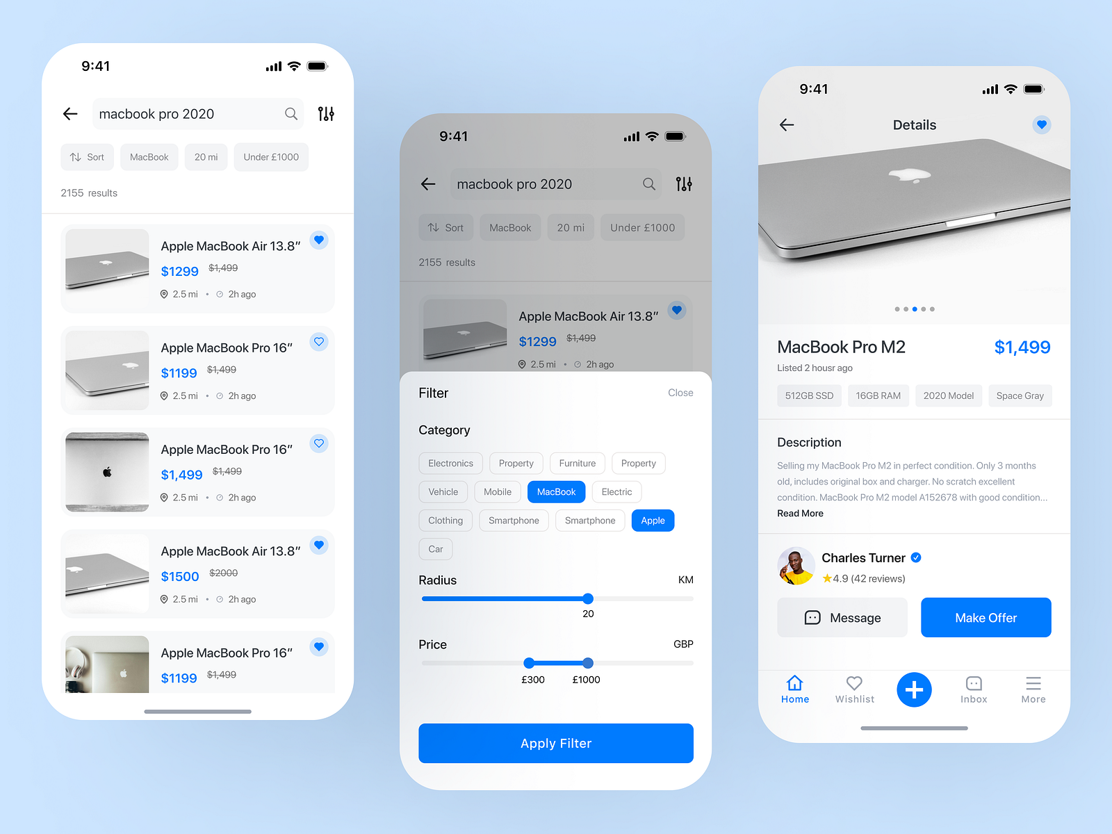 Classified App UI - Search & Filter by Riyad Ahmod® on Dribbble