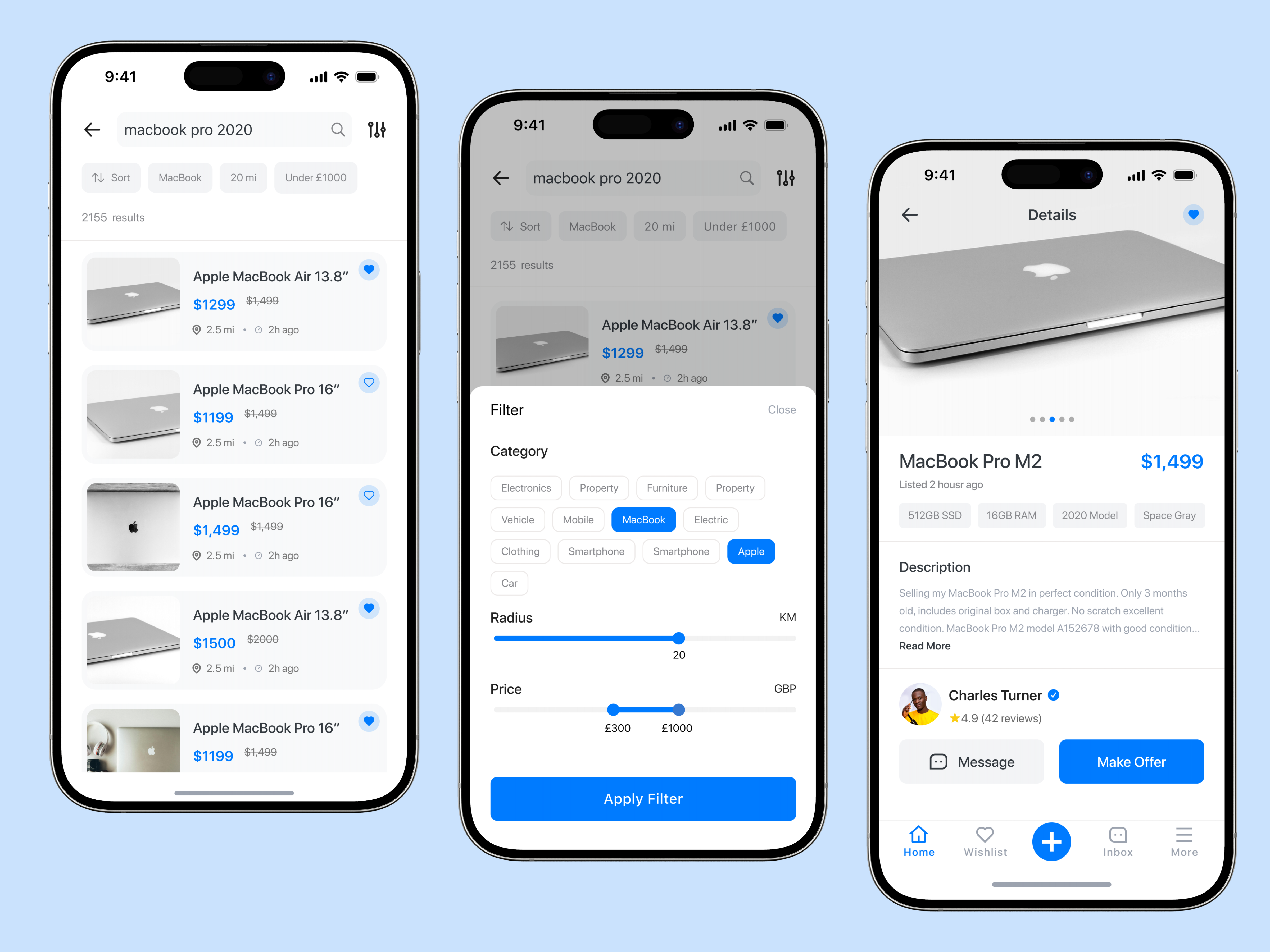 Classified App UI - Search & Filter by Riyad Ahmod® on Dribbble