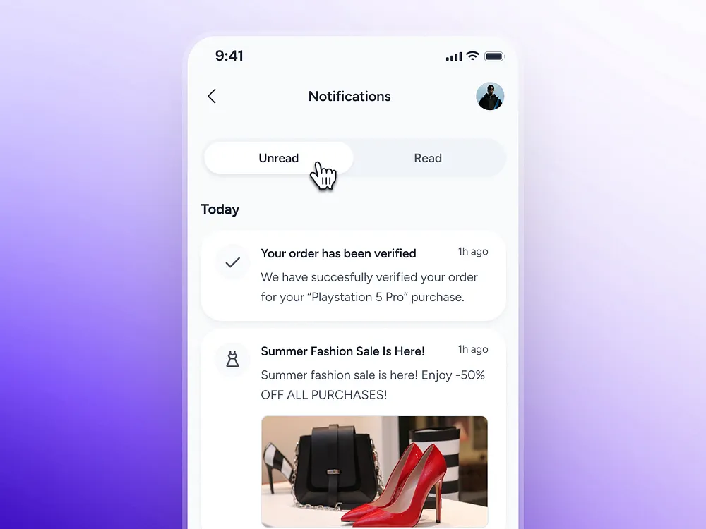 Notifications Ui Designs Themes Templates And Downloadable Graphic