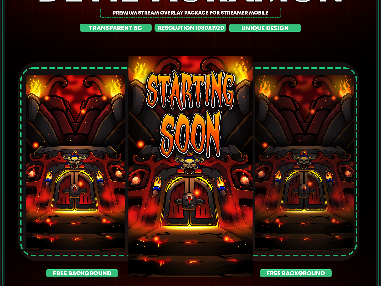 Demonic Tiktok Overlay - Overlay in Horror and Darkness theme by ...