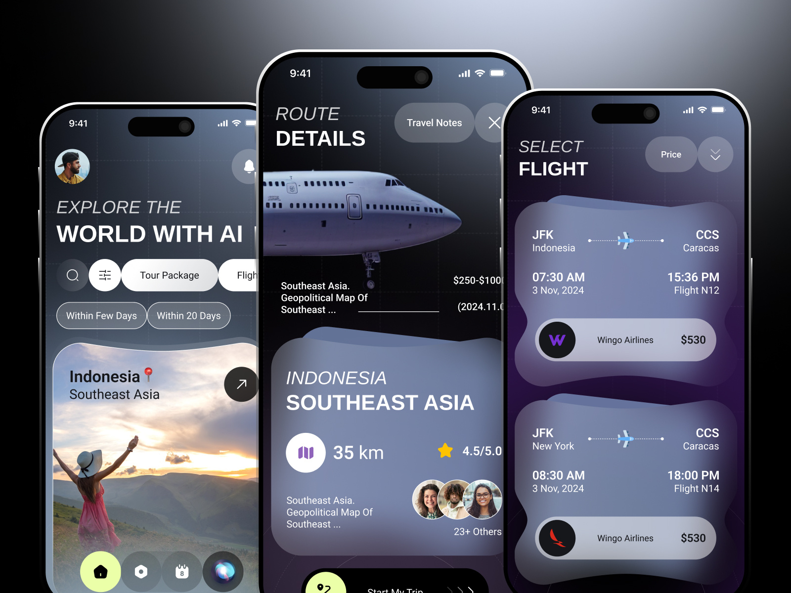 Ai travel app design by lazy kar for LazyInterface UI UX Team on Dribbble