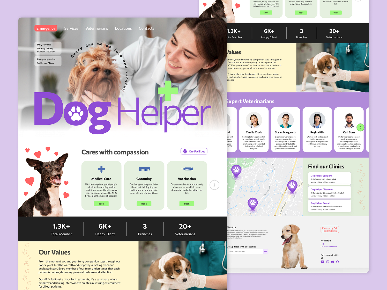 Dog Helper pet care by Krisnawan on Dribbble