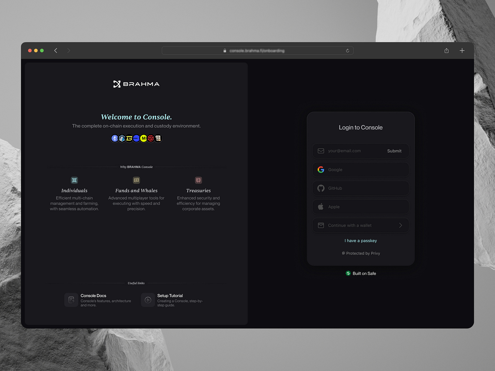 Login page for a web3 app by Pavan on Dribbble