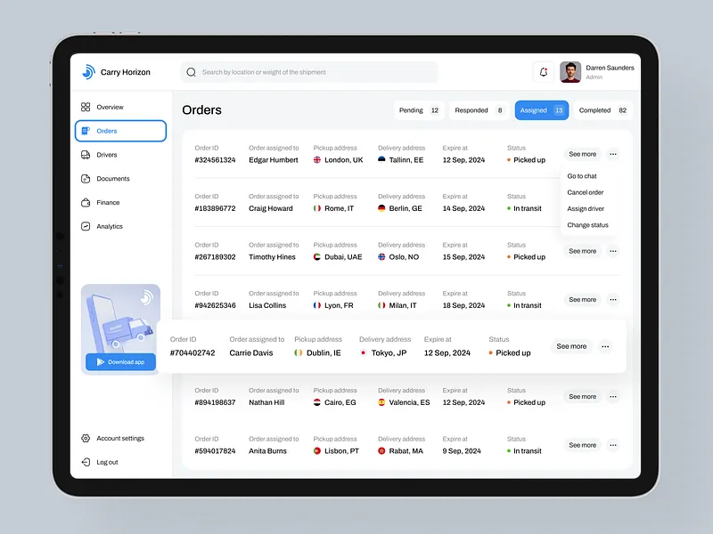 Table UI designs, themes, templates and downloadable graphic elements ...