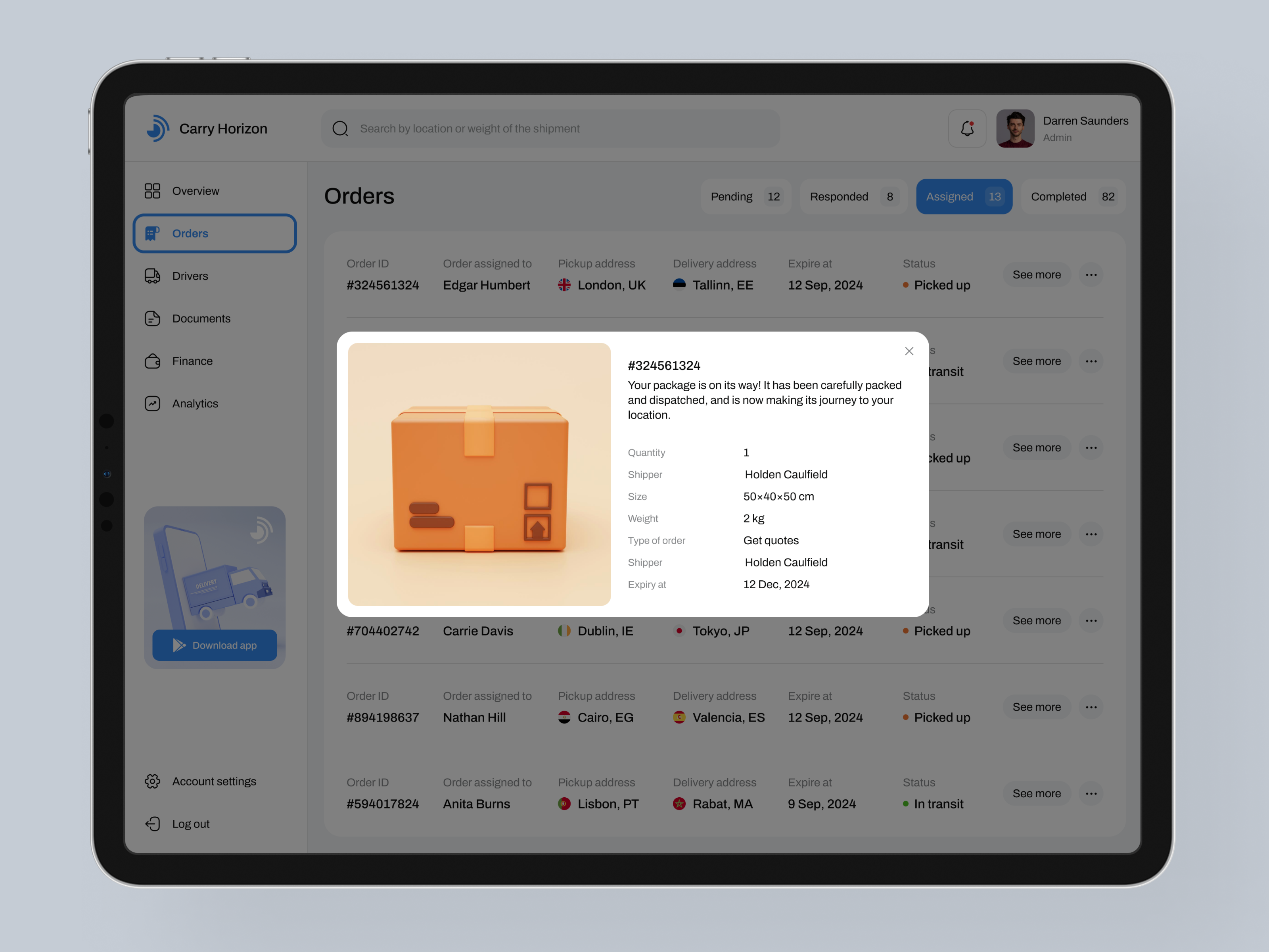 Shipping Web App by Ronas IT | UI/UX Team on Dribbble