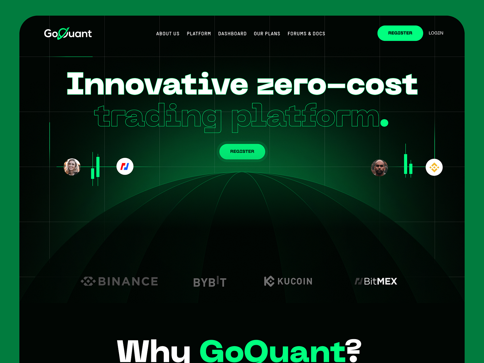 Go Quant Landing Page by BeDesigns Studio | UI/UX Design on Dribbble