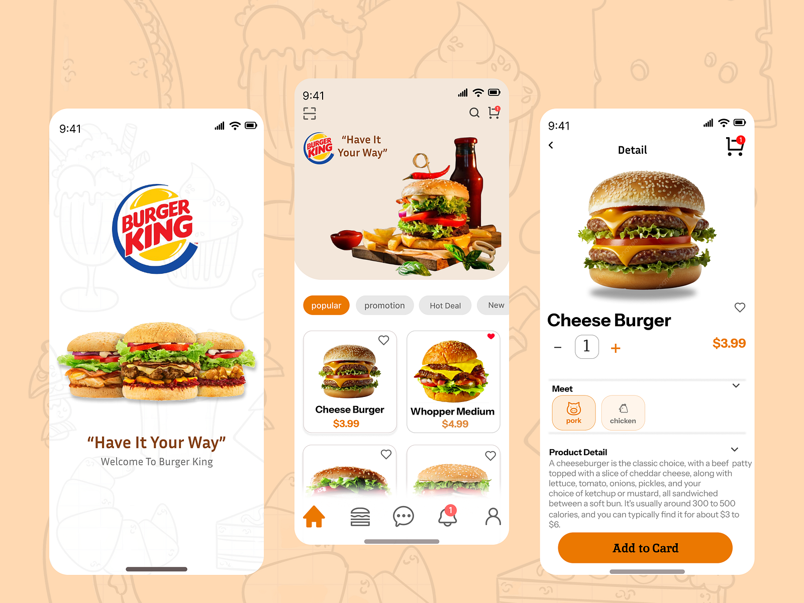 Redesign Burger App by Zeeshan Ali on Dribbble