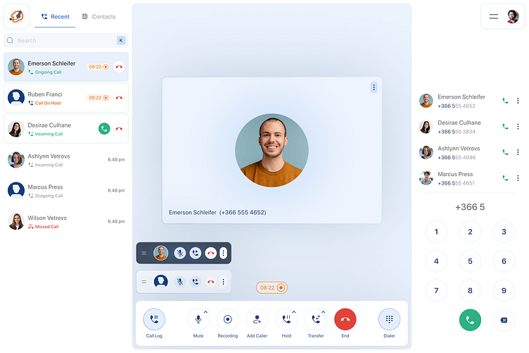 Calling Application by Sushanta Kumer Saha Anupam on Dribbble