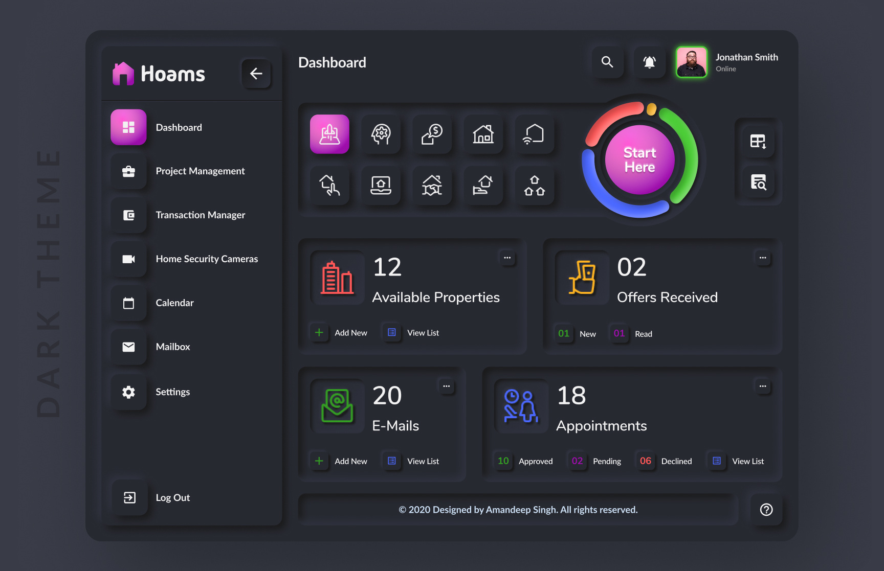 Neumorphism Dashboard UI by Aman S on Dribbble