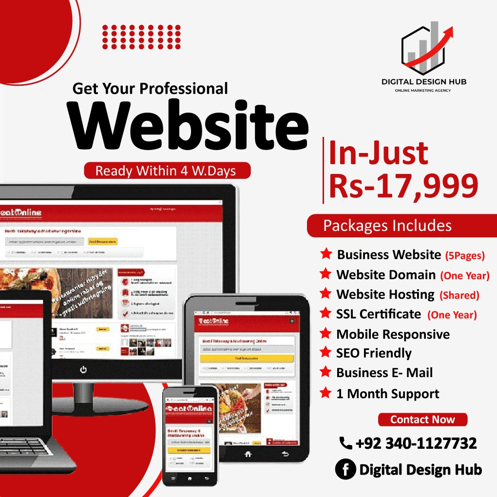 Website design poster by digital design hub marketing agency by ...