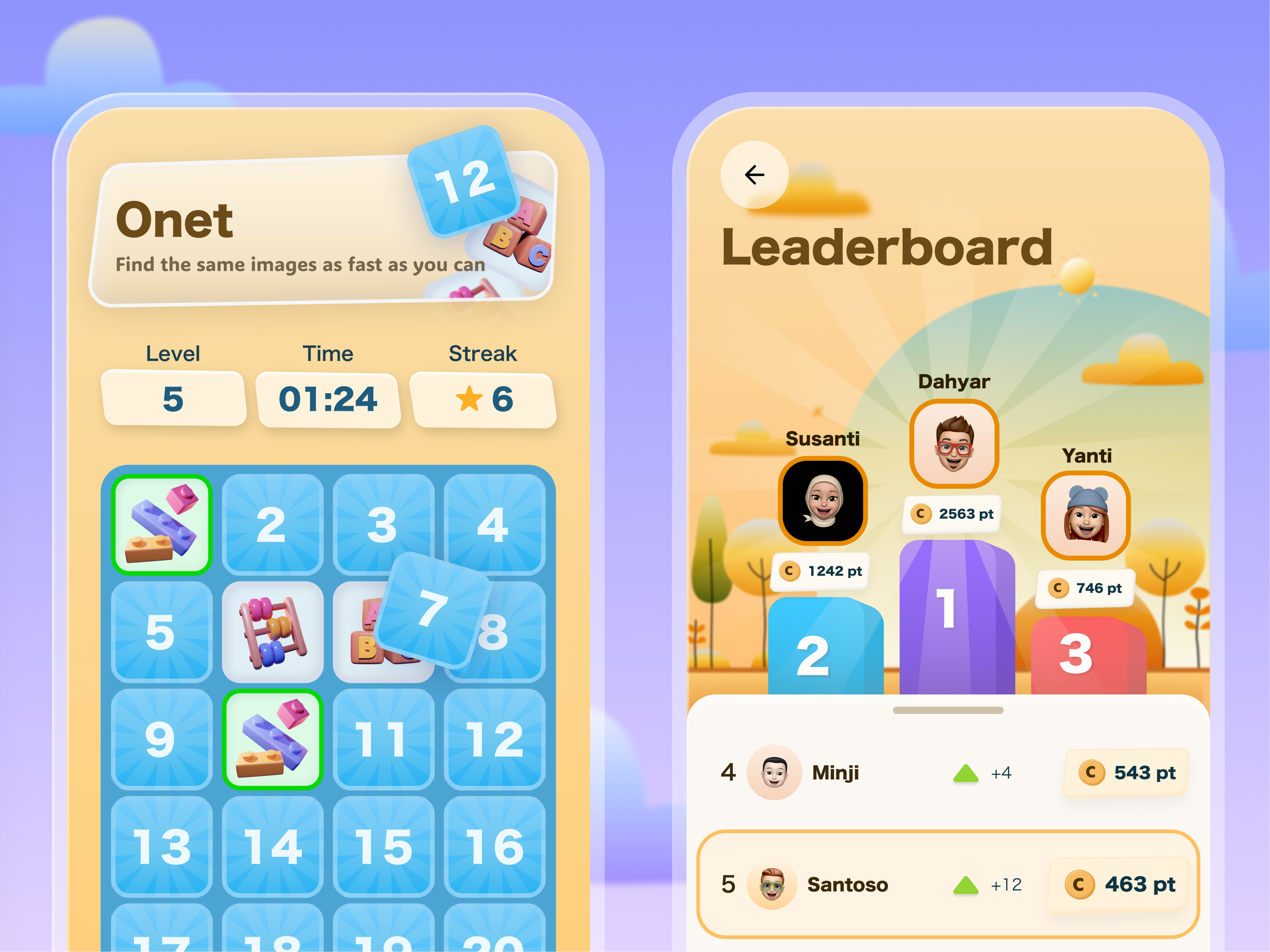 Arcade Game UI Design - Fun Matching Game 🎮 by Abdi Wibowo Maarif for ...