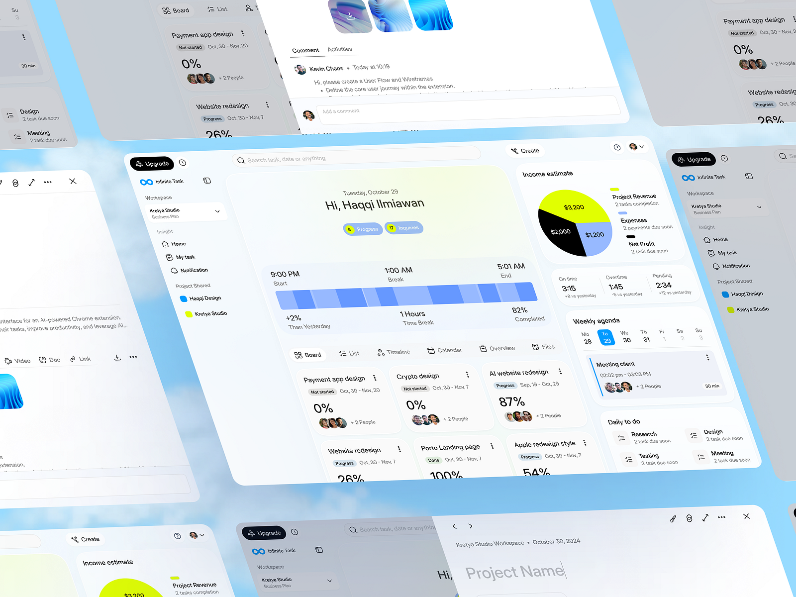 Infinite Task - Dashboard (flow create) by Haqqi Ilmiawan for Kretya ...