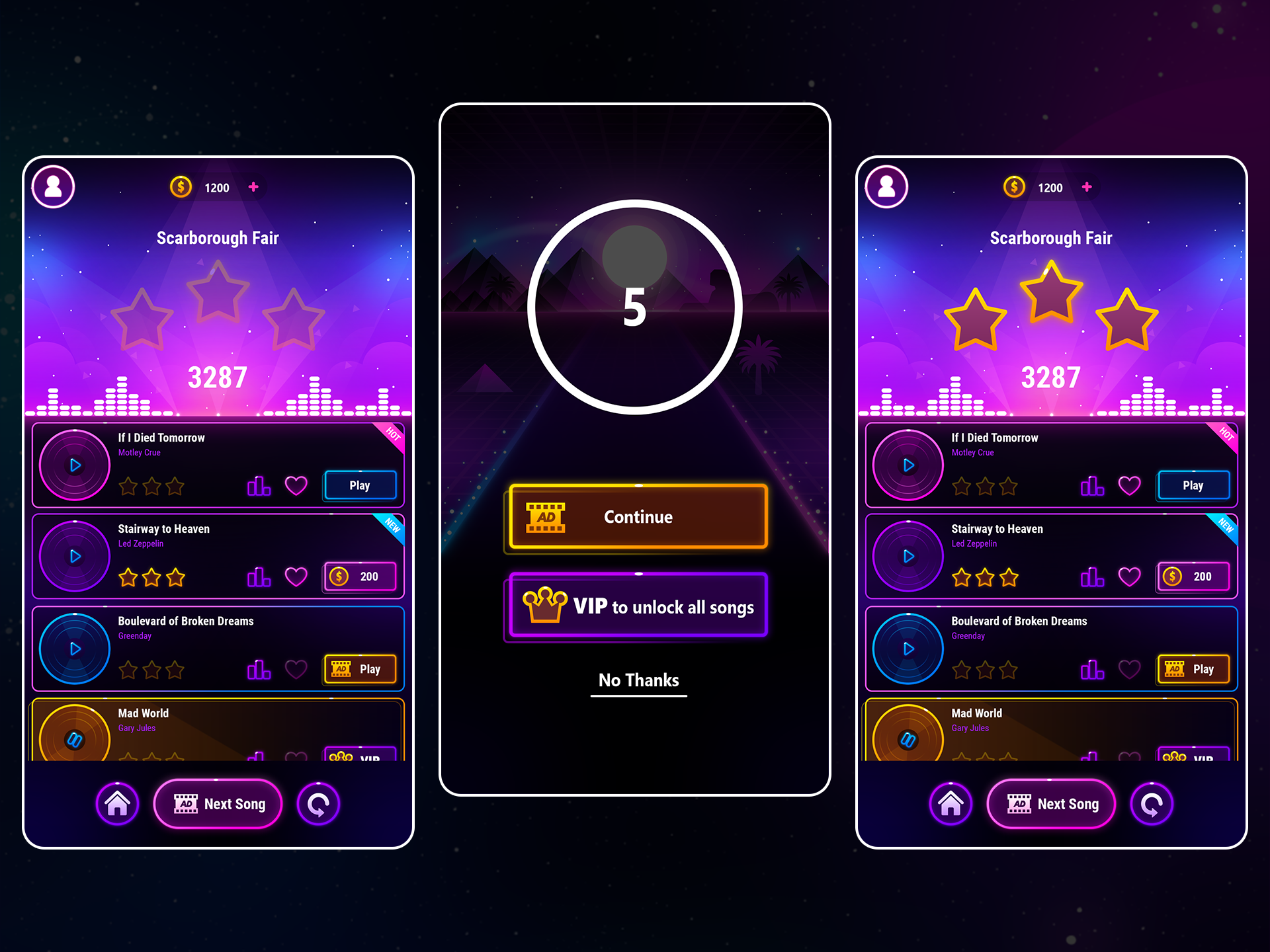 Beat Smash 3D: UI/UX by Alien3287 on Dribbble