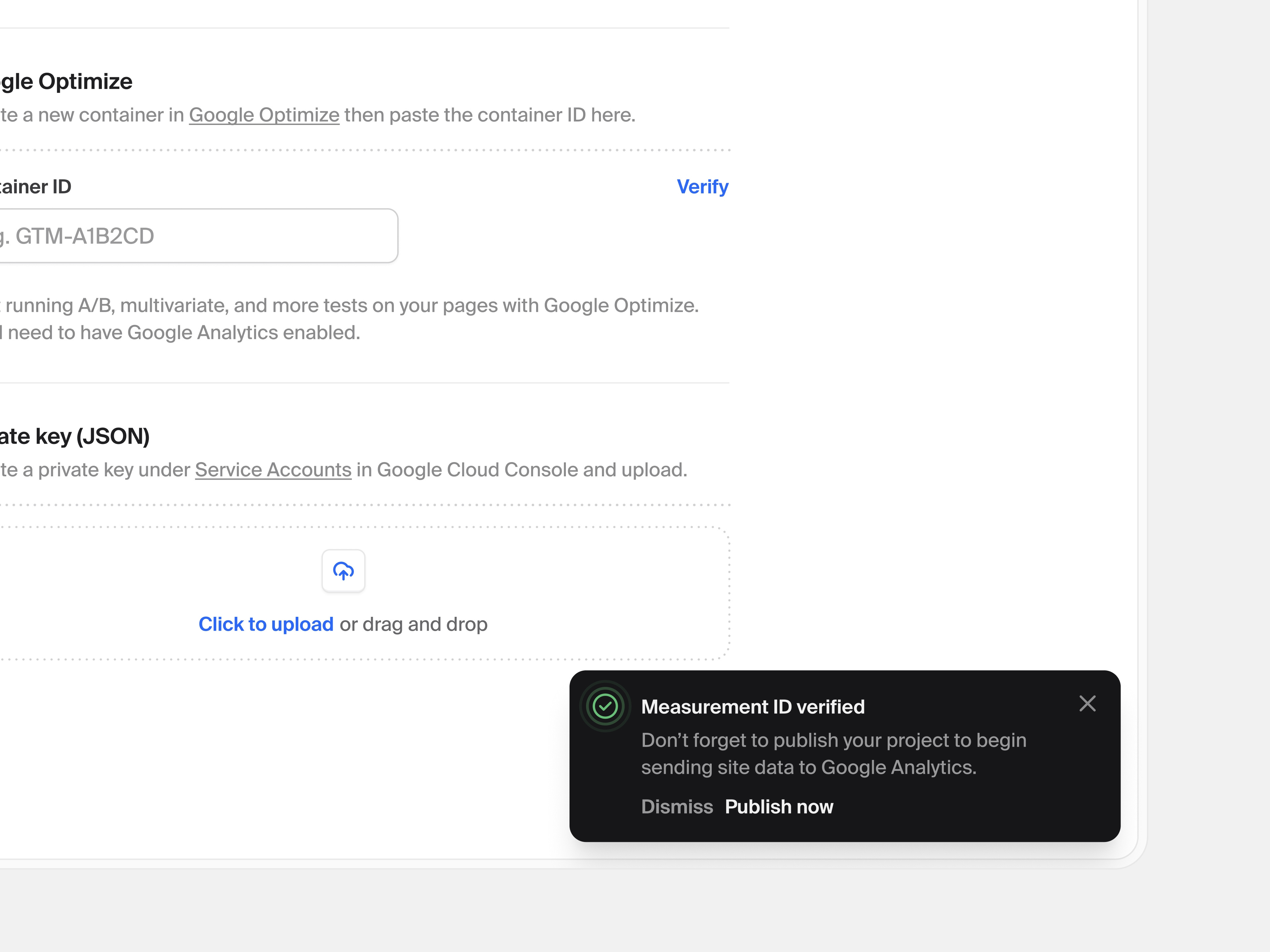Google Analytics settings — Untitled UI by Jordan Hughes® on Dribbble