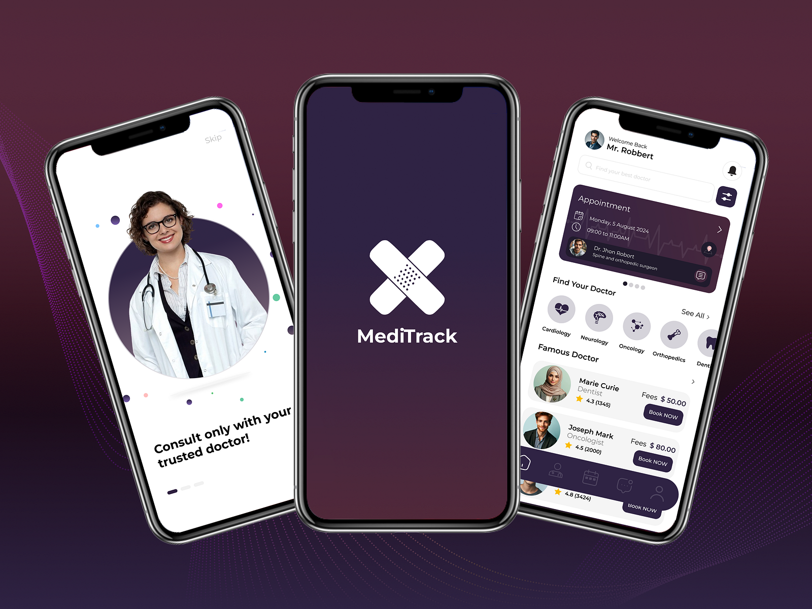 MediTrack Mobile Application by Muhammad Ameen on Dribbble