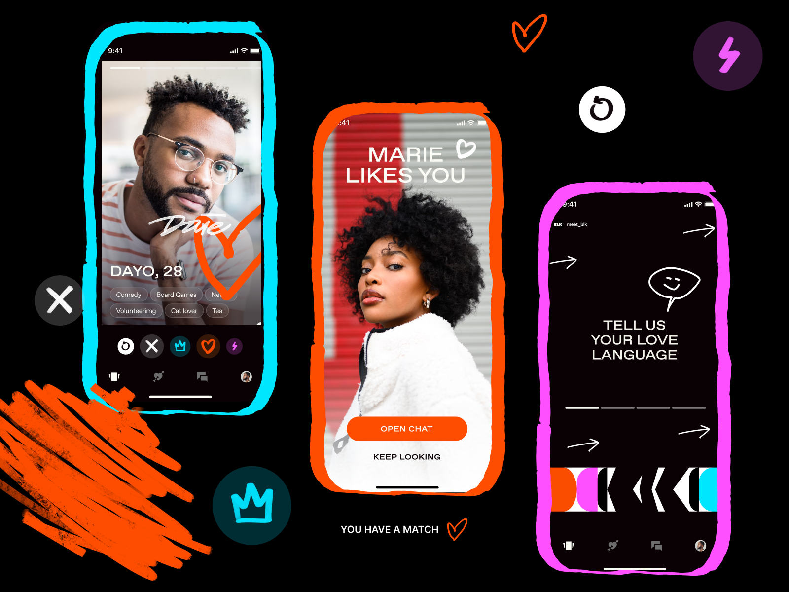Dating app design and communication style by Lay – UX/UI and branding ...