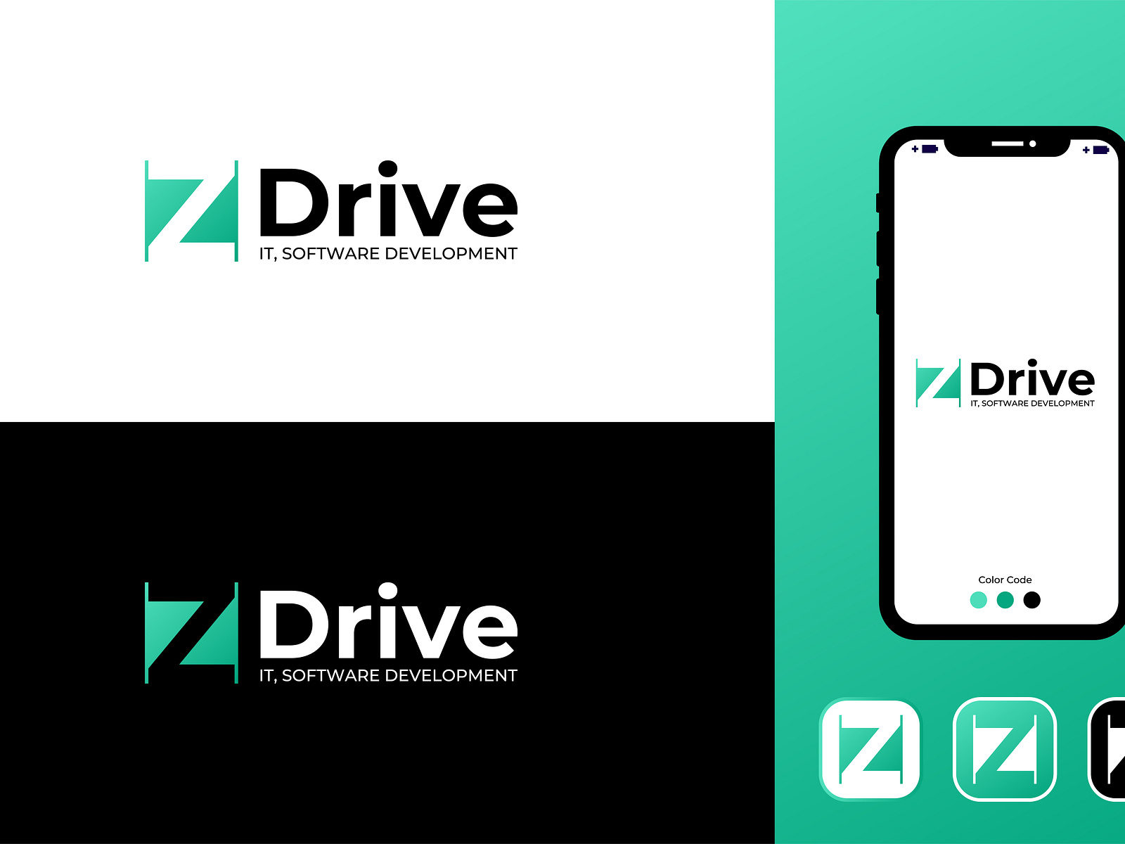 Z drive logo design, logos, logo design by jobayer miya on Dribbble