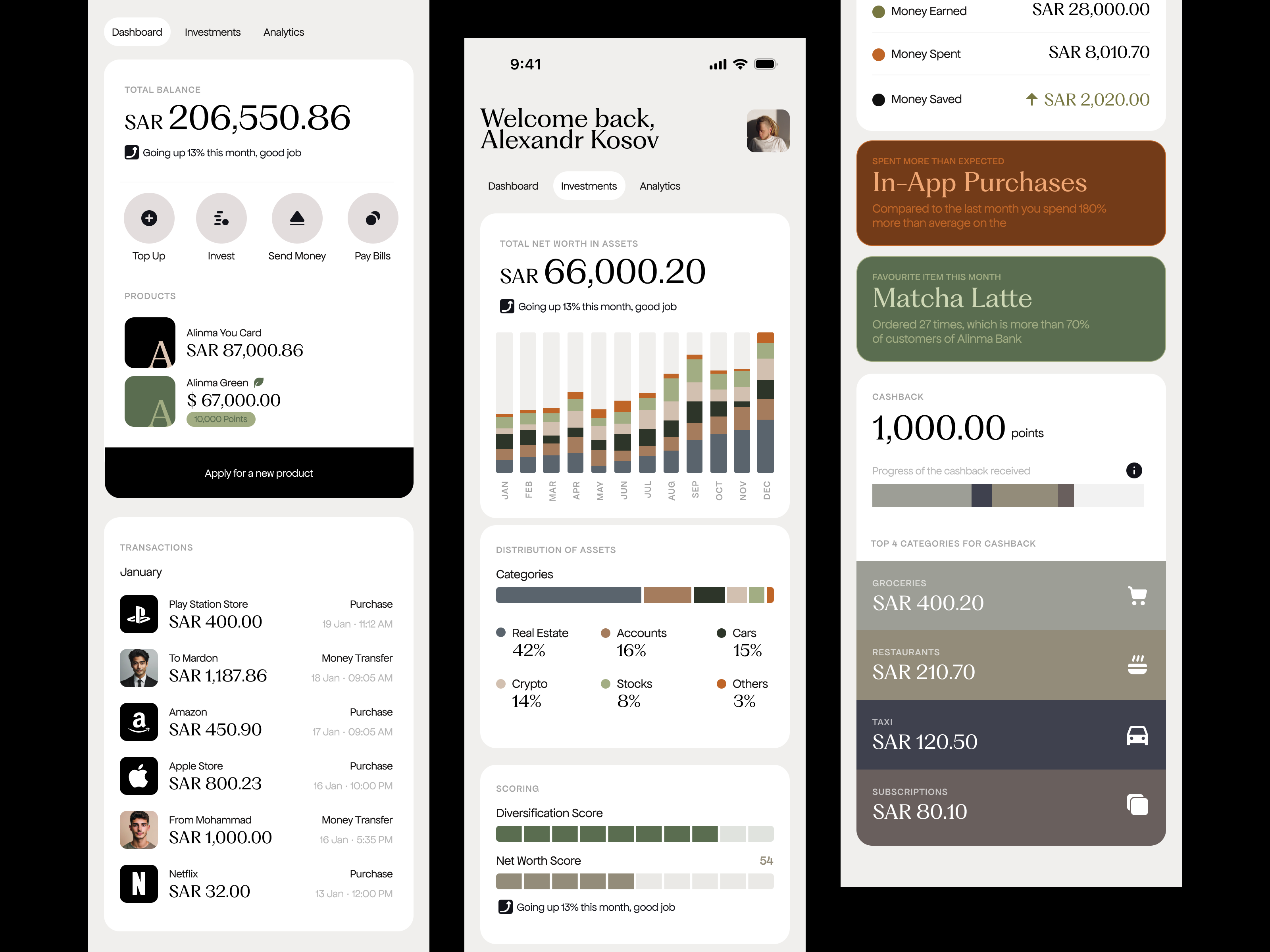 Alinma Bank — App Design & UX/UI. Mobile Banking App by Ivan Ermakov on ...