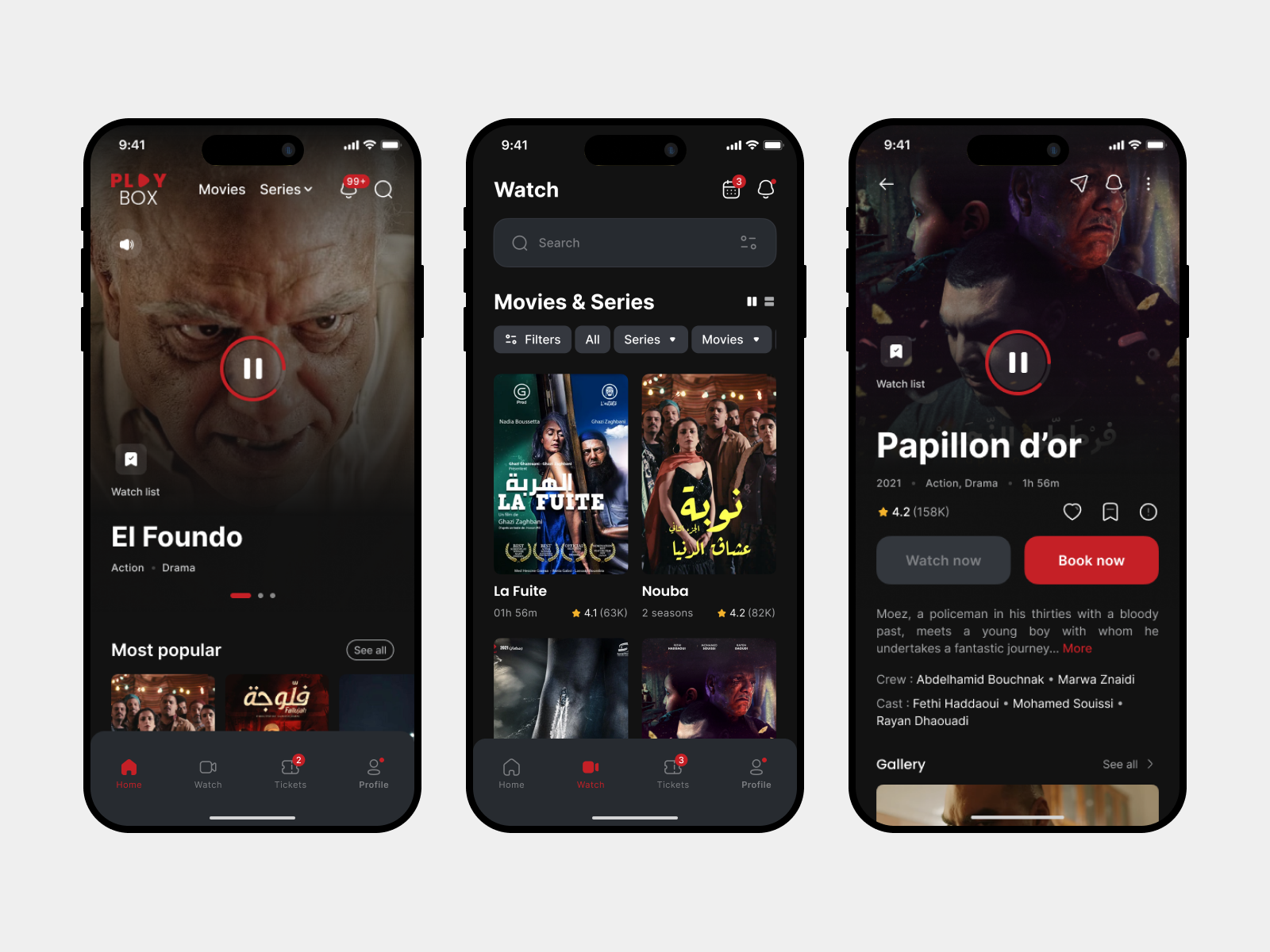 Playbox - Streaming and Ticketing App by Hassen Moussi on Dribbble