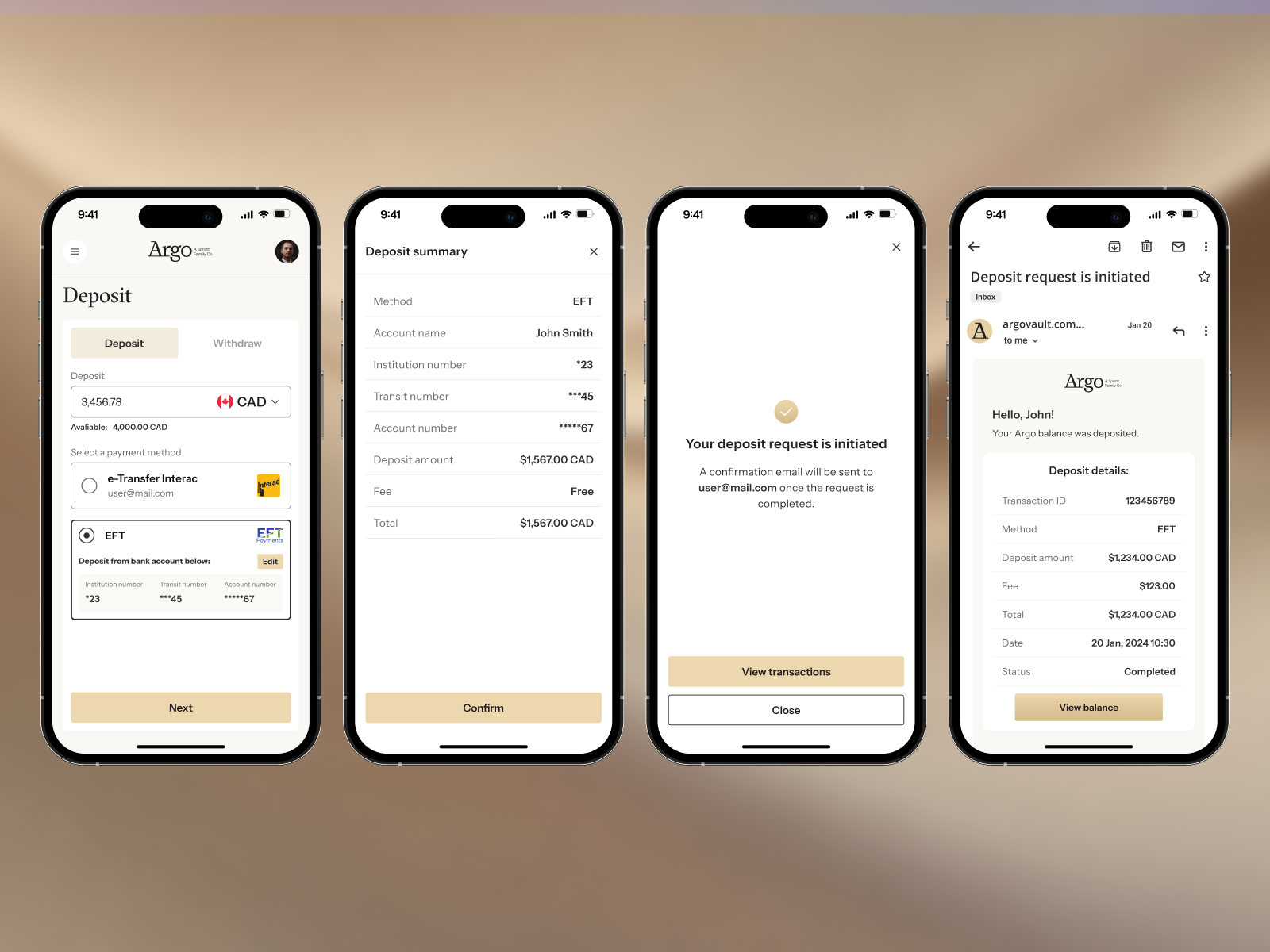Fintech gold trading platform deposit balance mobile UI/UX by Ana Asura ...