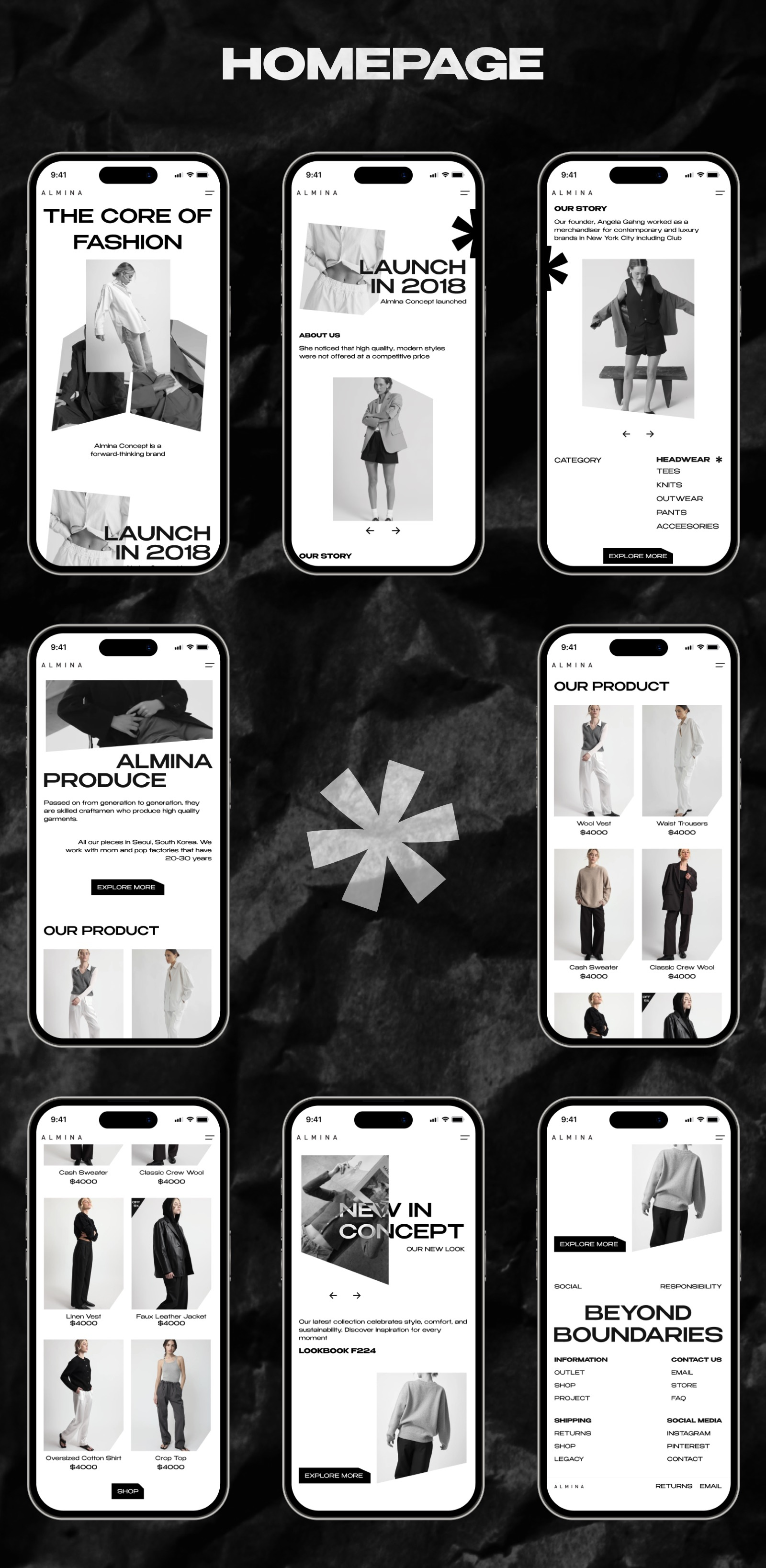 Almina - Elegant Fashion Shop Website Design Mobile Responsive by LAIN ...