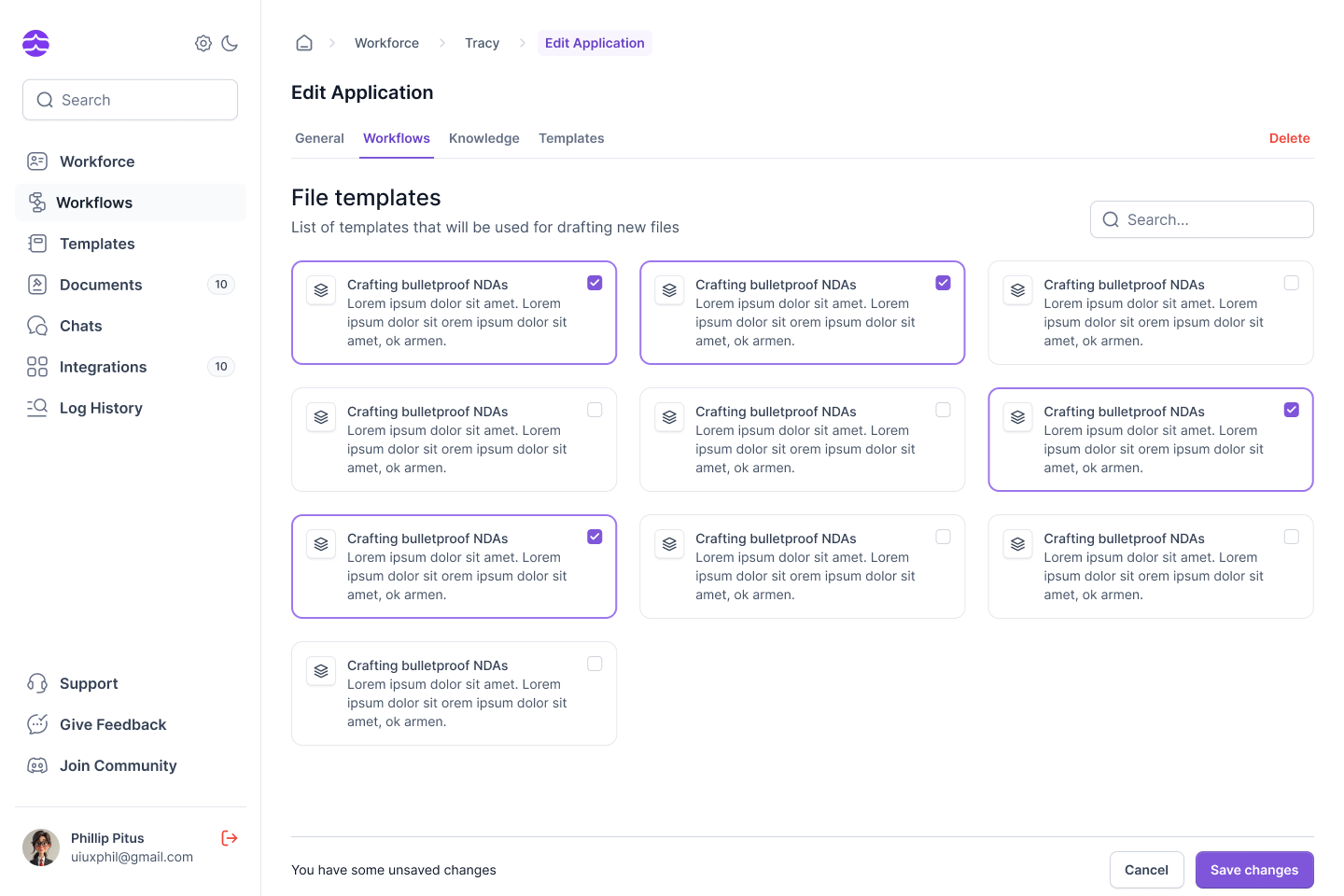 Checkbox grid by Philip Pitus on Dribbble