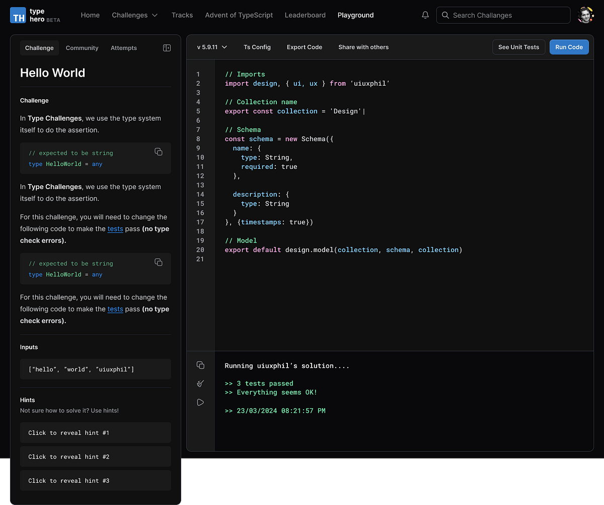 Coding challenge by Philip Pitus on Dribbble