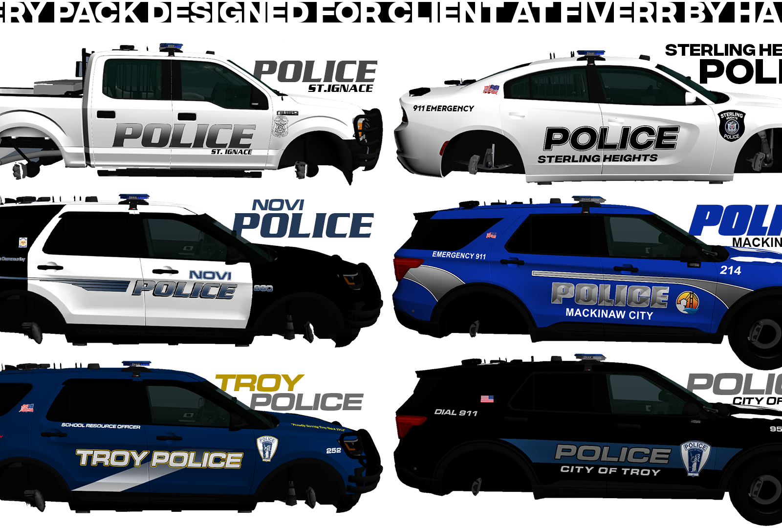 I made Livery pack for different Fivem pd Vehicles. by Muhammad Hamza ...