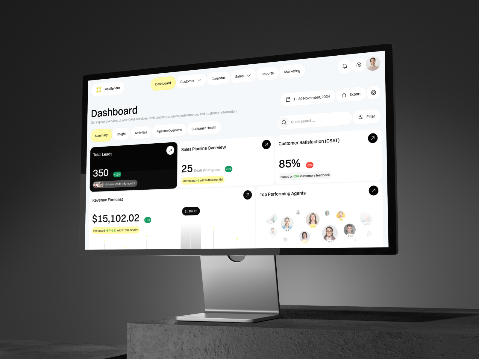 LeadSphere - CRM Dashboard by Ryan Indra for dpopstudio on Dribbble