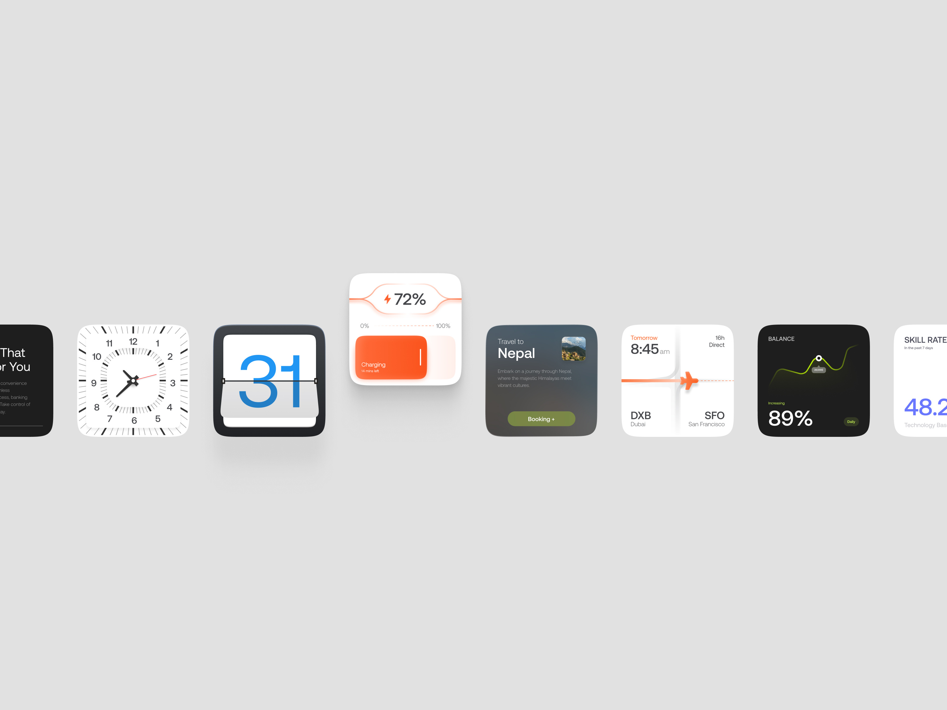 iOS Widgets - Awesome features by Toufiq hossen on Dribbble