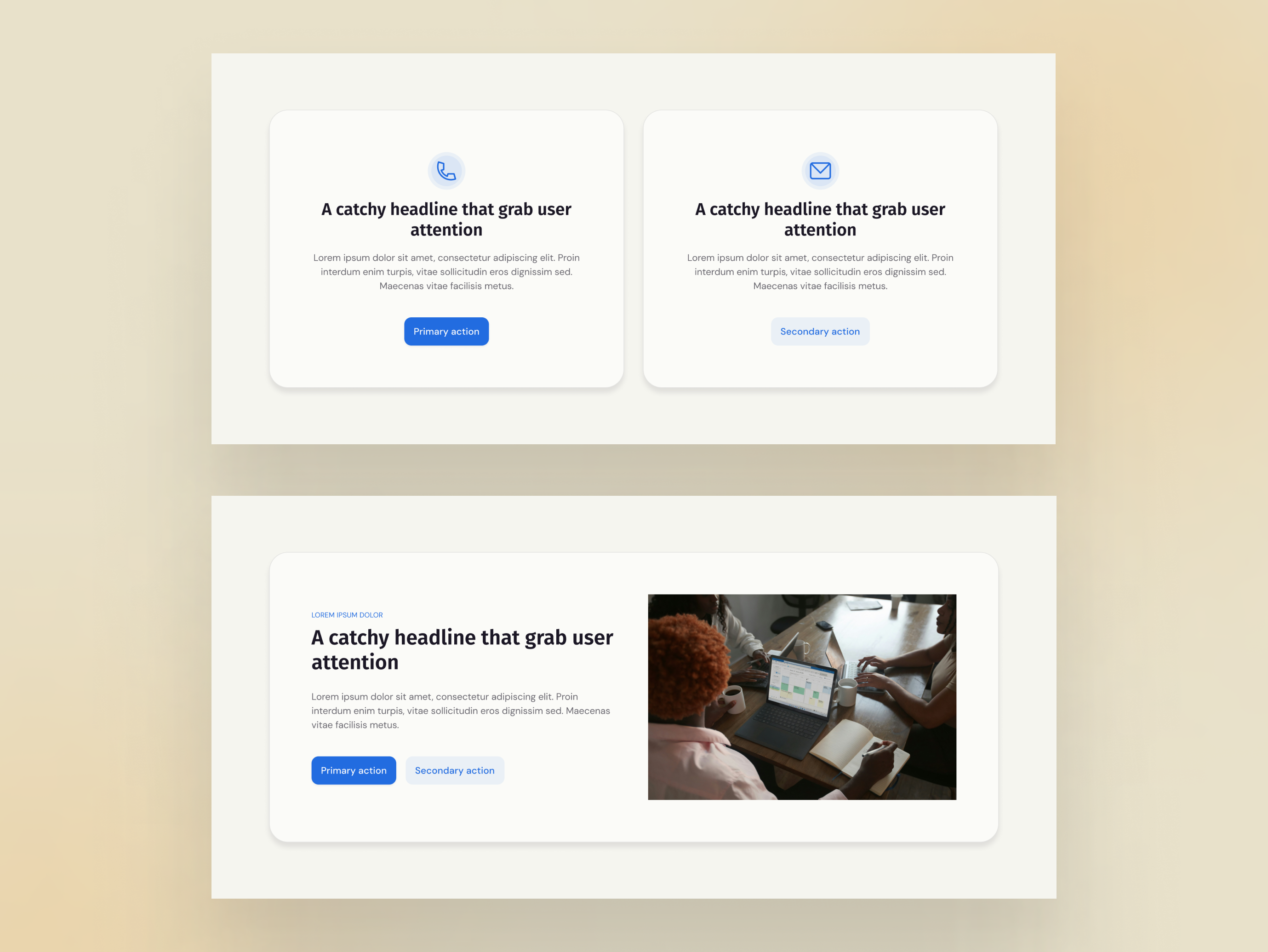 CTA section | Building Blocks UI Kit by Karol on Dribbble