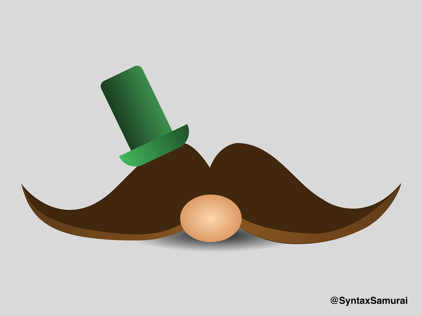 Dribbble Warmup: Movember Mascot by Fernando on Dribbble