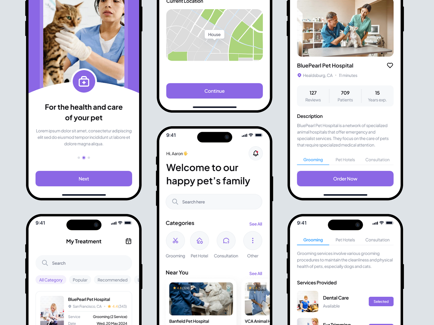 Pet Care Mobile App by Brain Studio on Dribbble