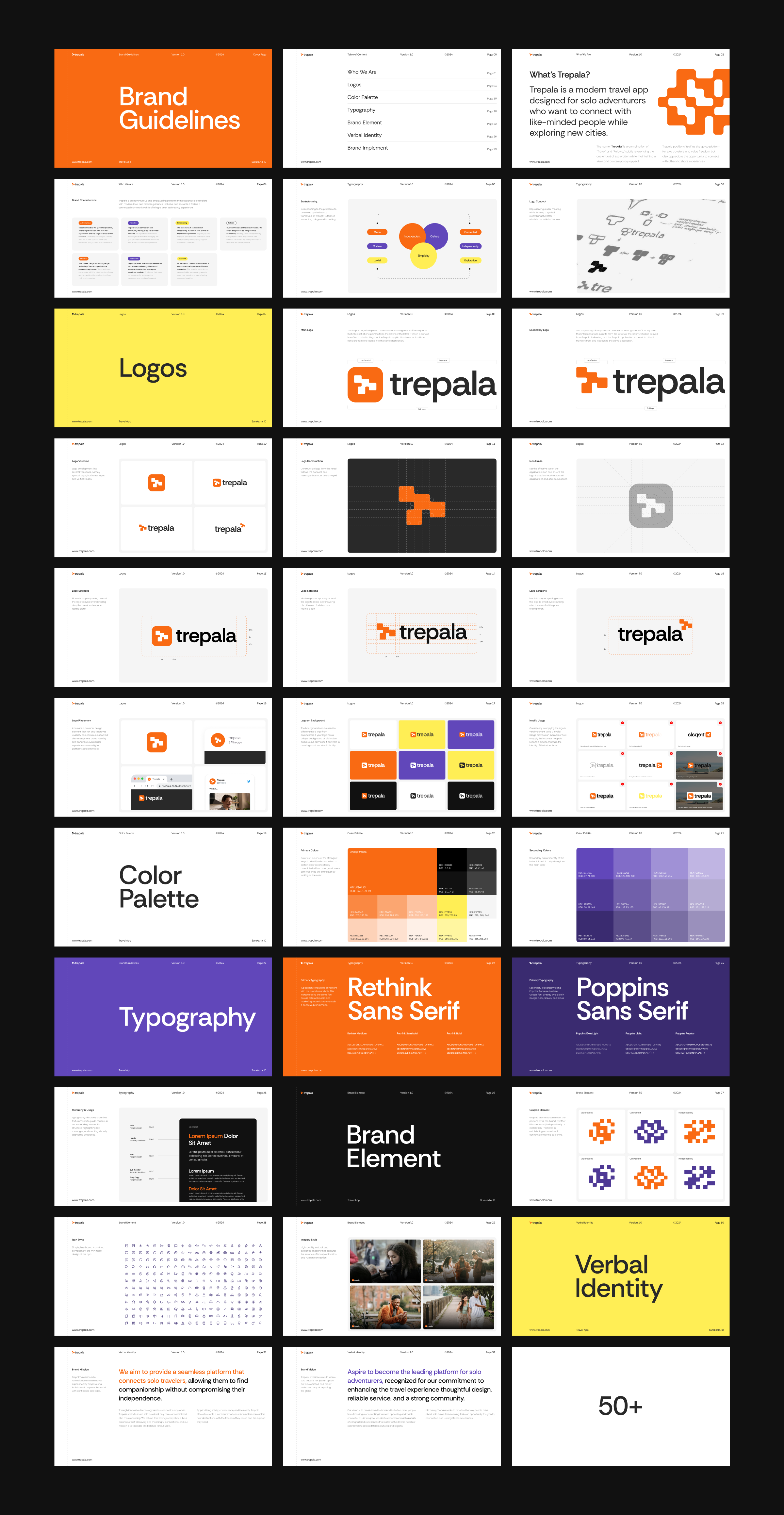 Trepala Brand Guidelines by Habito Design for Habito on Dribbble
